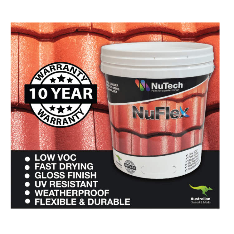 Nutech NuFlex Roof Coating 15L | 10 Year Warranty | Nutech Paint