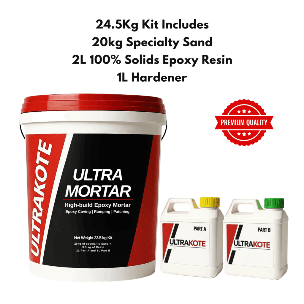 Epoxy Coving and Repair Mortar Kit ,High build, Ready to mix!